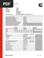 Cummins DGDB Data Sheet | PDF | Engines | Radiator