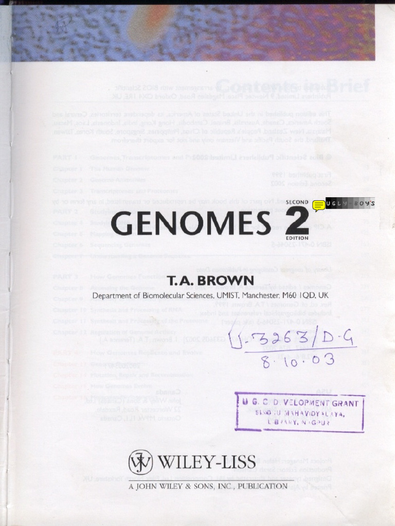 Genomes T.a Brown | PDF