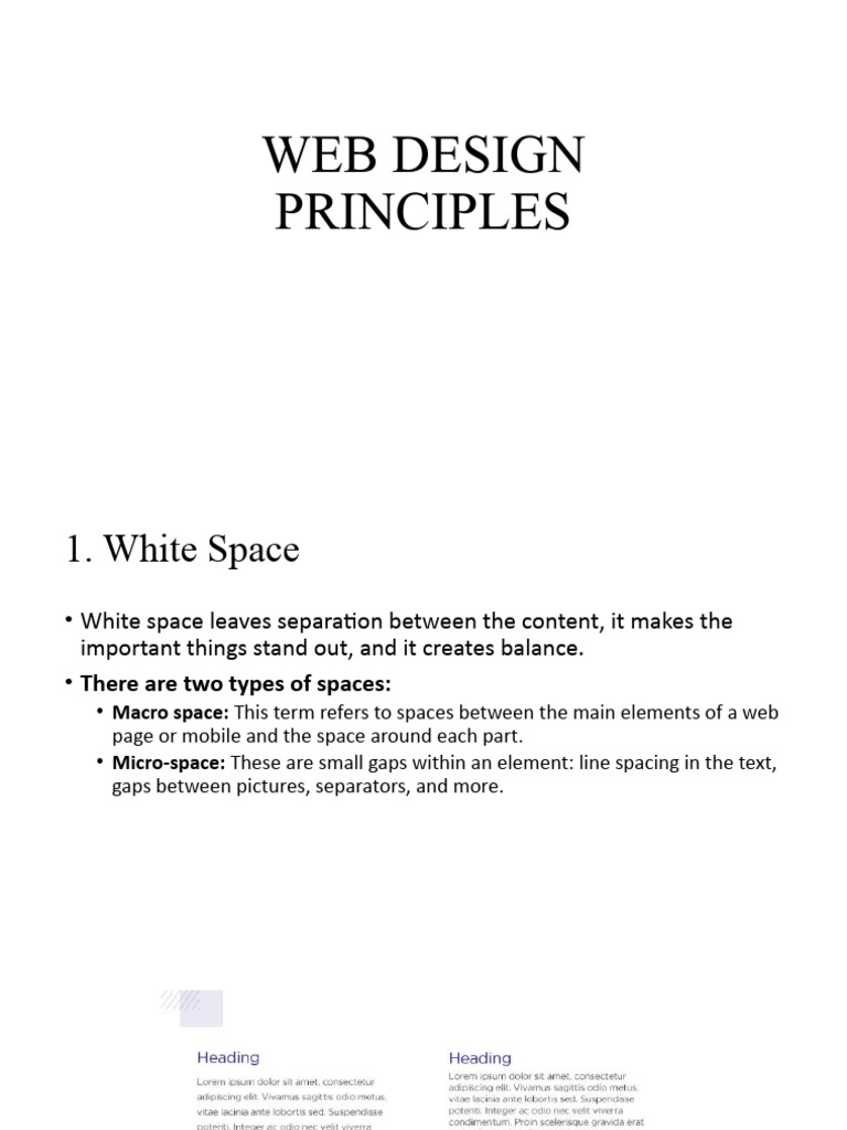 Web Design Principles | PDF | Color | Typography Web Design Principles | PDF | Color | Typography