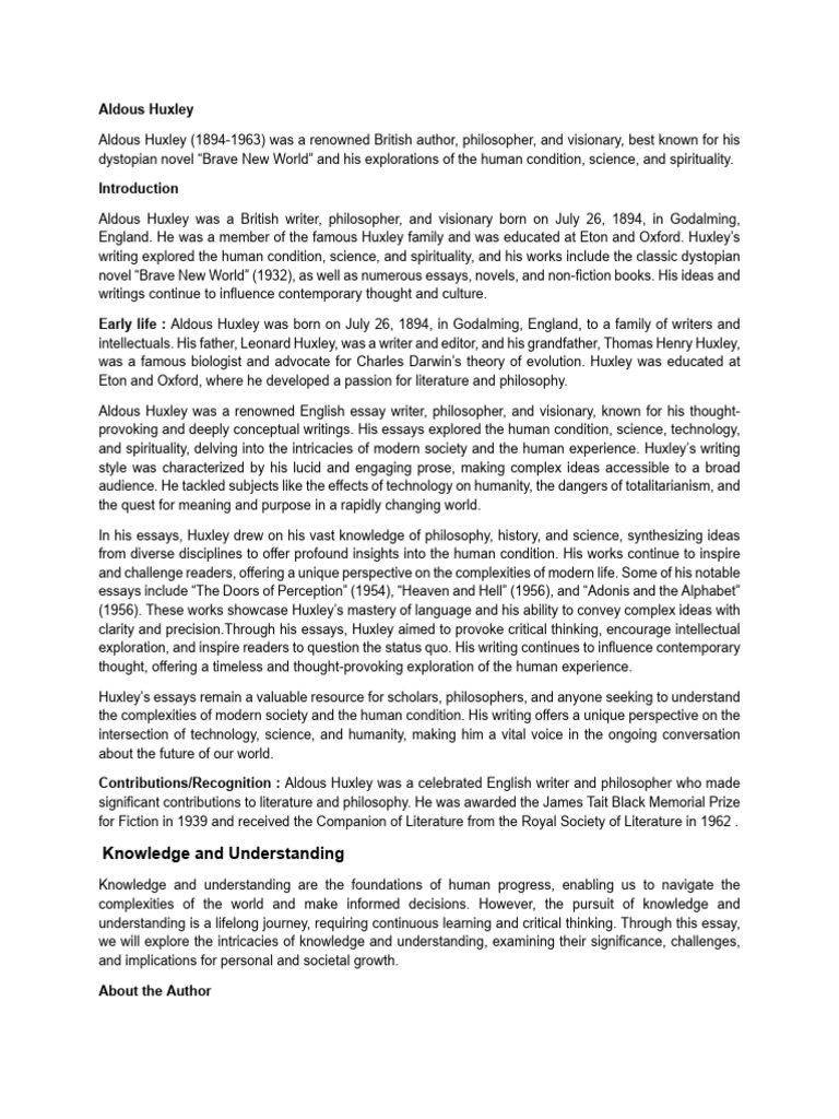 Knowledge and Understanding | PDF | Knowledge | Intuition