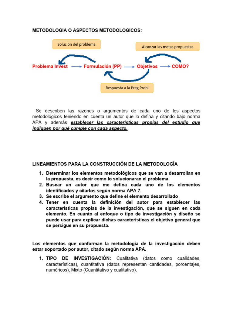 Metodologia o Aspectos Metodologicos | PDF | Metodología de encuesta | Investigación cuantitativa