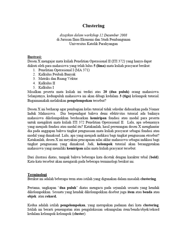 Modul Clustering - IESP | PDF