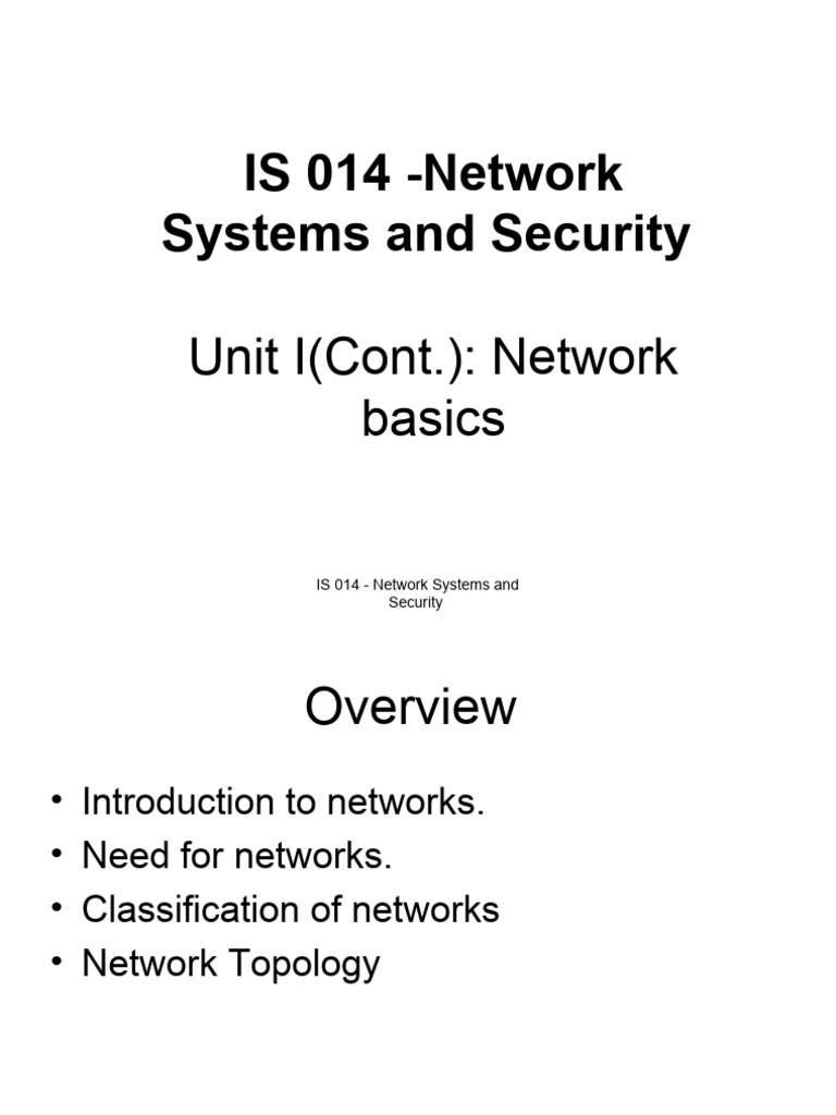 Network Basics for IT Students | PDF | Network Topology | Computer Network