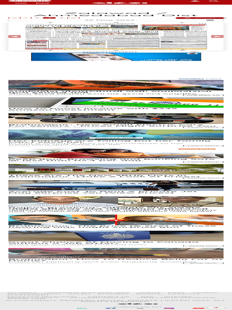 Zalawad Ahmedabad Dist - E-Paper Sandesh | PDF | Economies