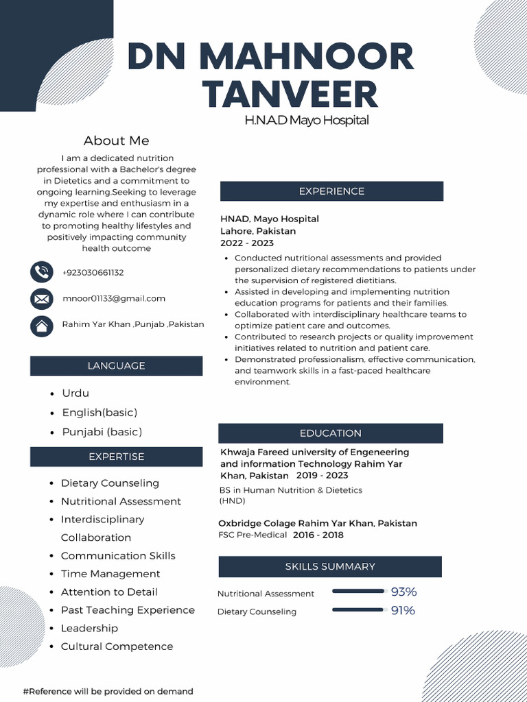 Mahnoor Tanveer Resume .4 | PDF