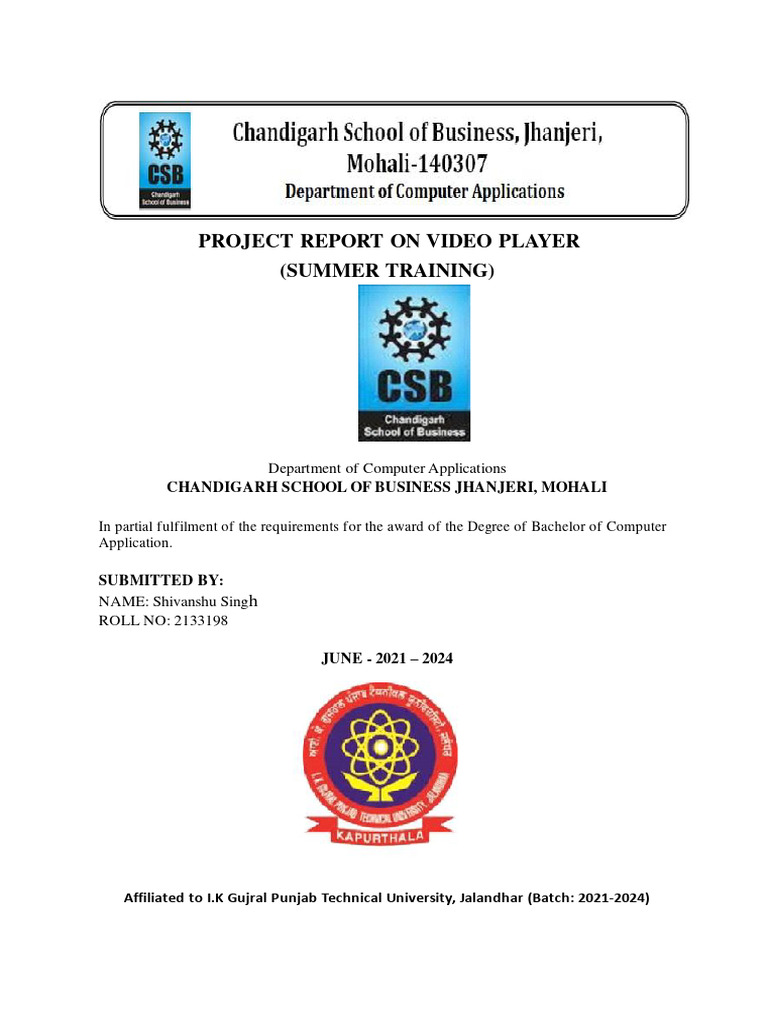 Summer Training Project Report | PDF | Python (Programming Language) | Microsoft Windows