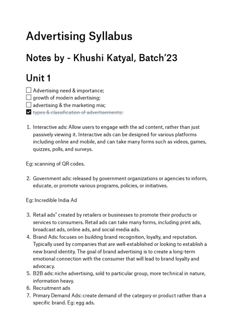 ABM Notes | PDF | Advertising | Brand