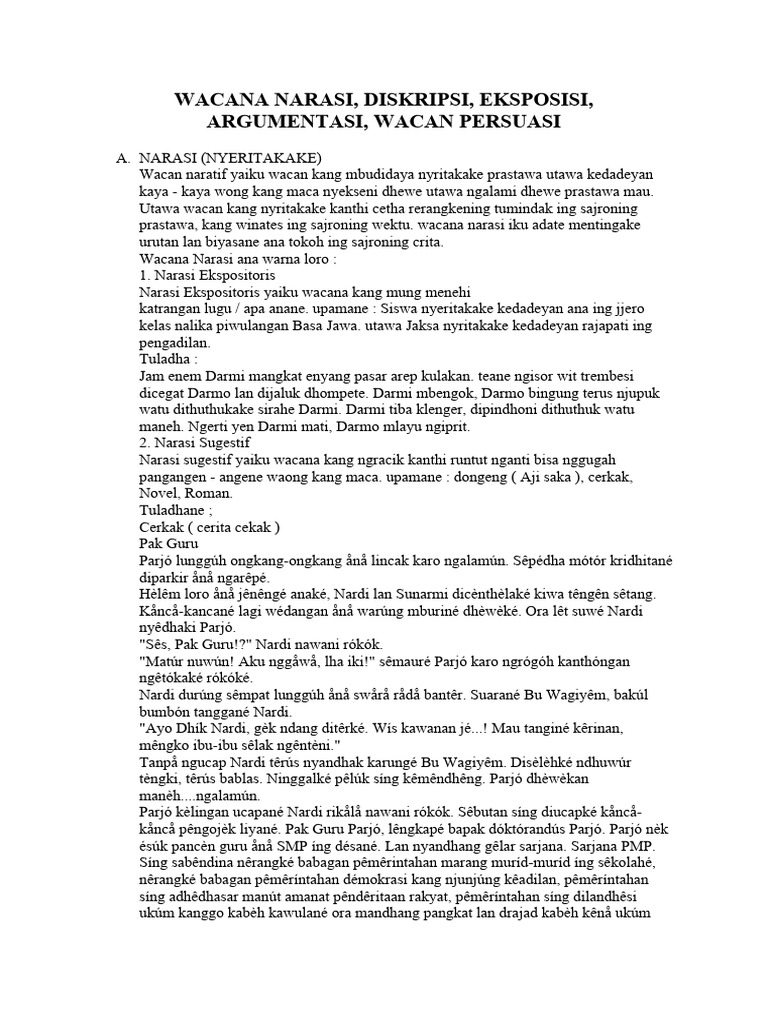Wacana Narasi | PDF