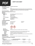 Safety Data Sheet: CIF Disinfectant Floor Cleaner | PDF | Occupational ...