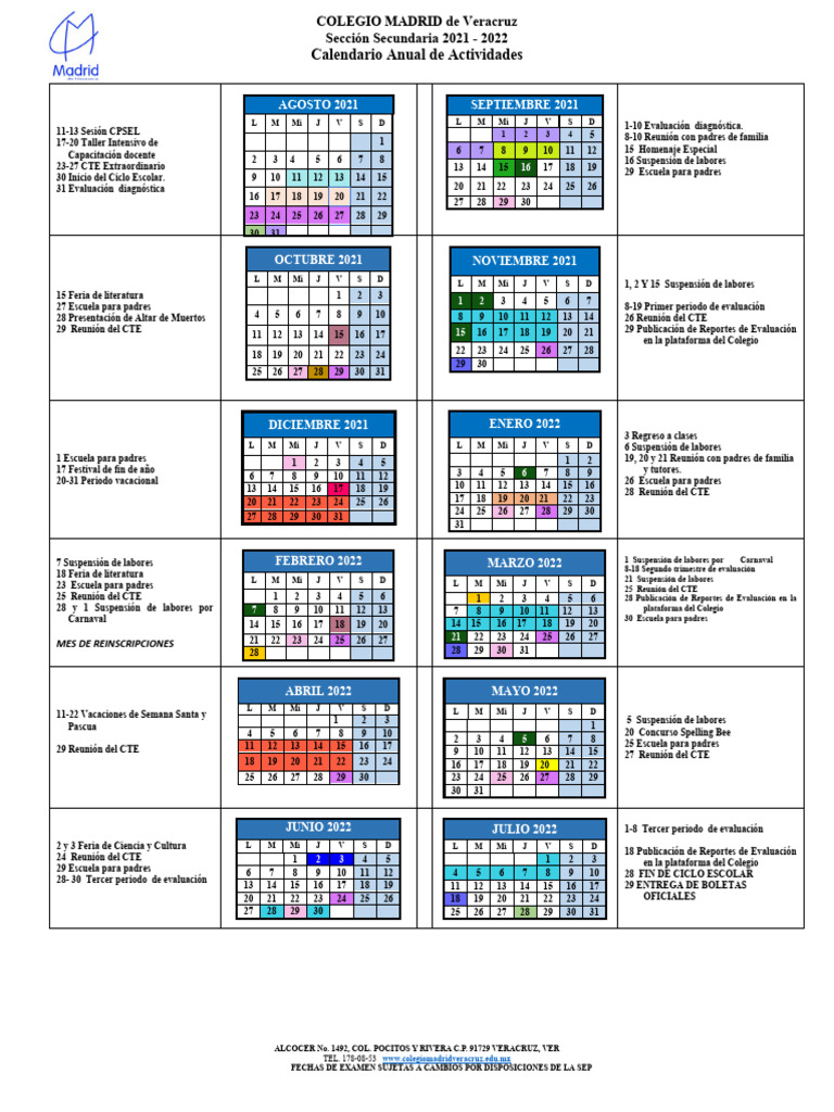 CAL INT SEC CMV 21-22 | PDF