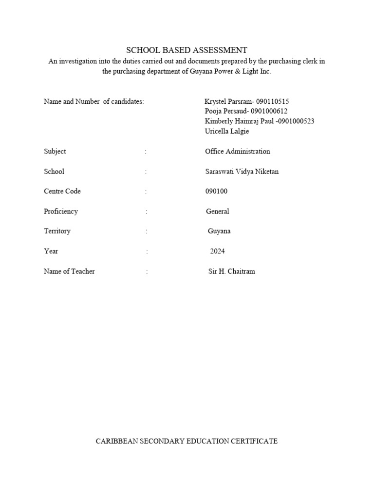 Oa Sba | PDF | Questionnaire | Methodology