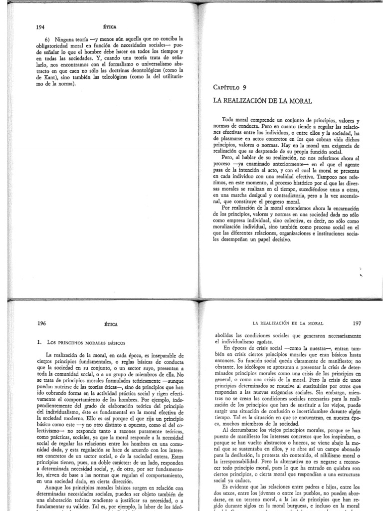 ÉTICA- ADOLFO CAP.9 | PDF