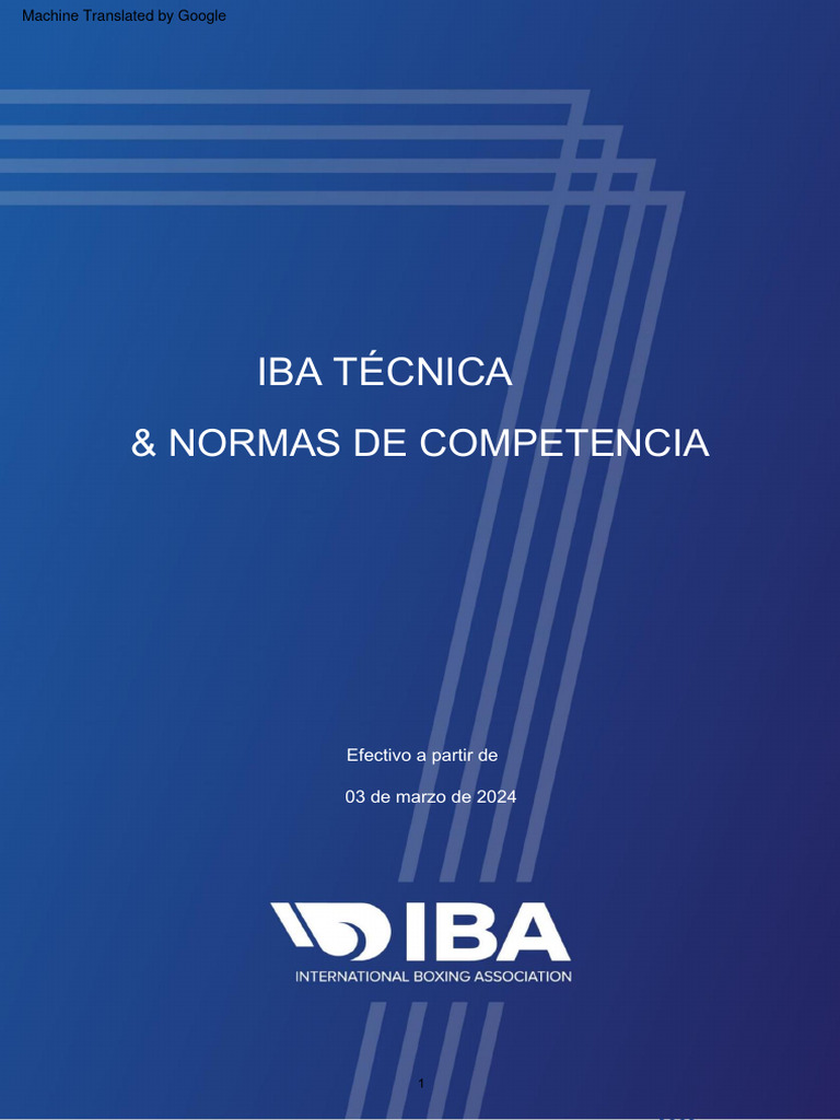 IBA Technical Competition Rules v7 Clean | Descargar gratis PDF ...