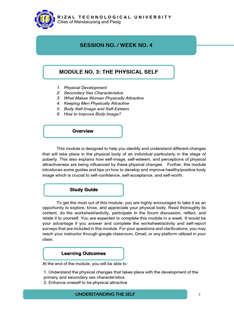 Understanding Physical Self and Puberty | PDF | Self Esteem | Physical ...