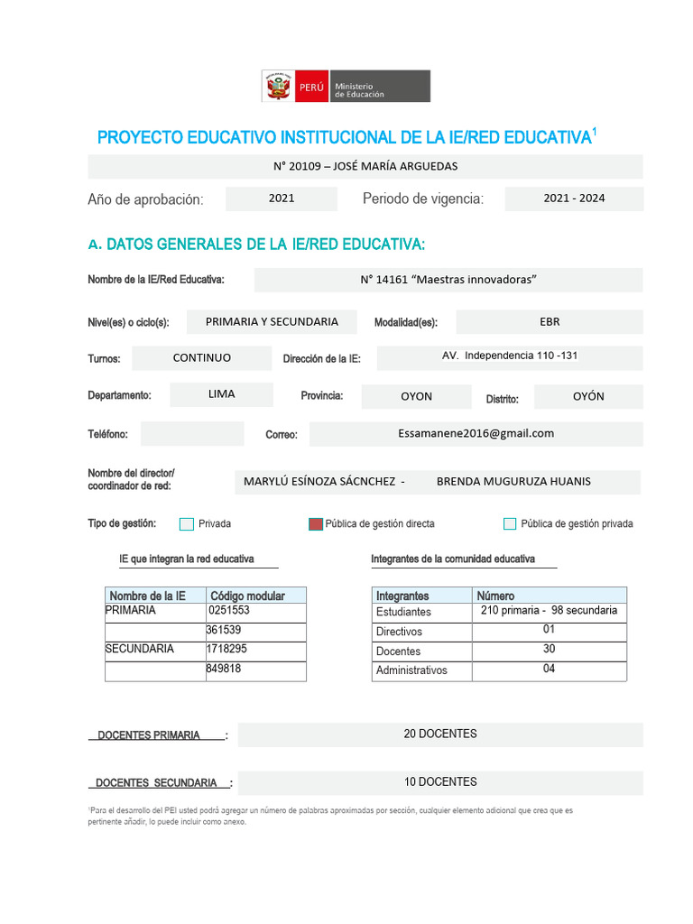 Pei - 2023 Okey | PDF | Educación Secundaria | Enseñando