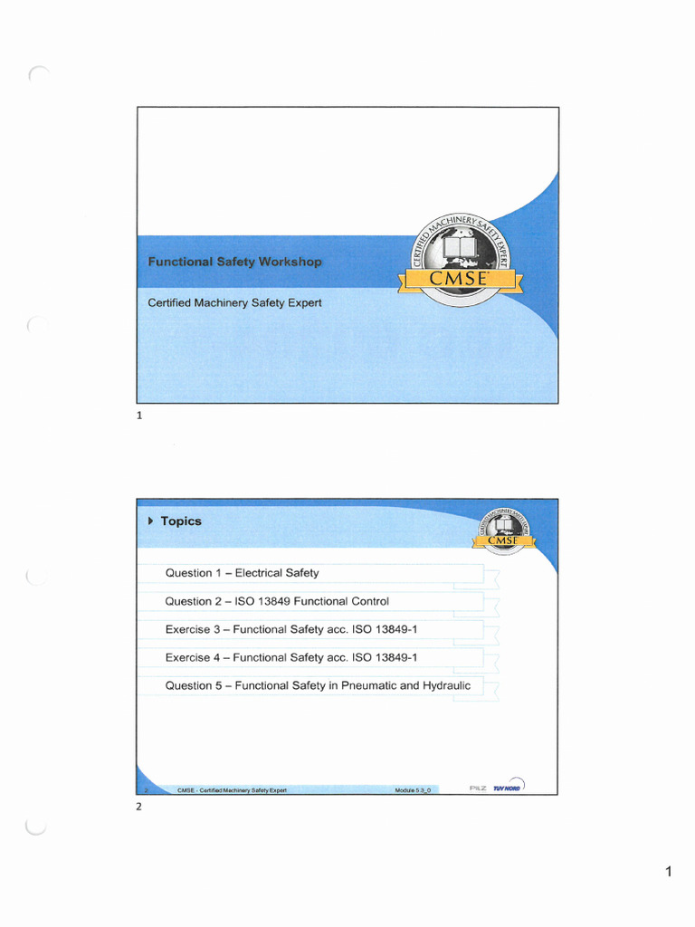 13 - Functional Safety Workshop | PDF