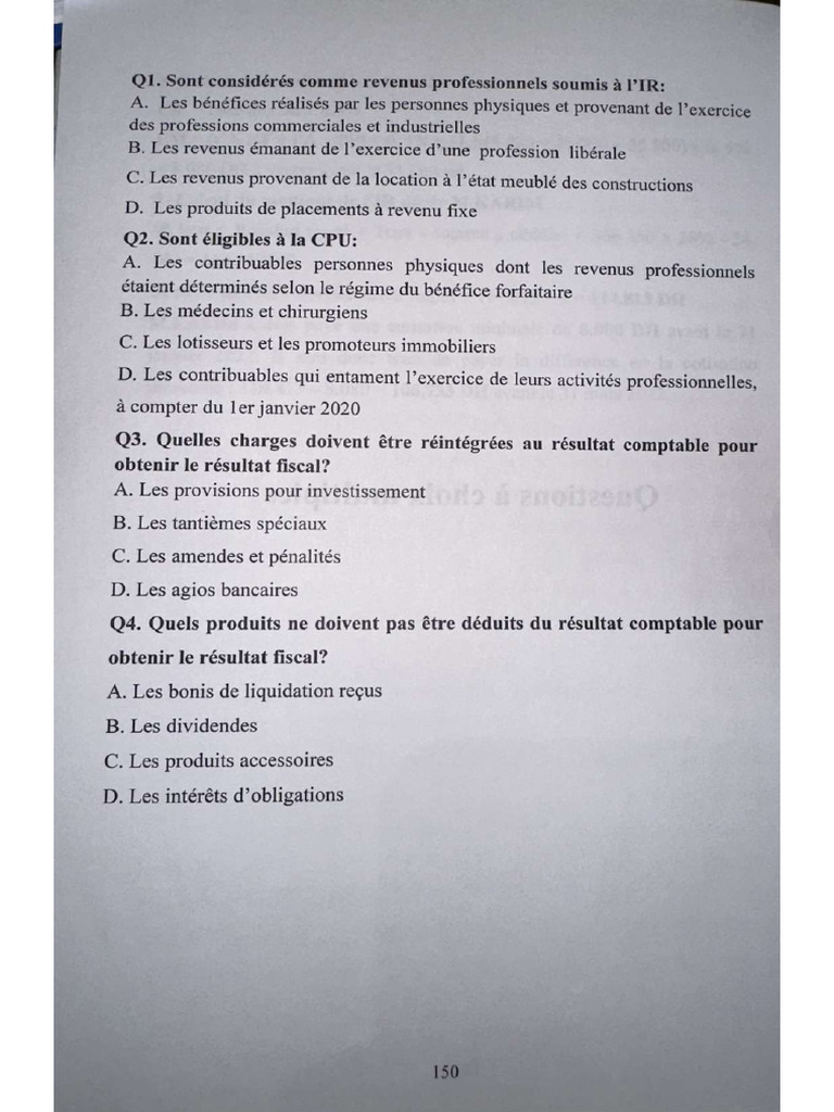 QCM 3 Ir Corrigé | PDF