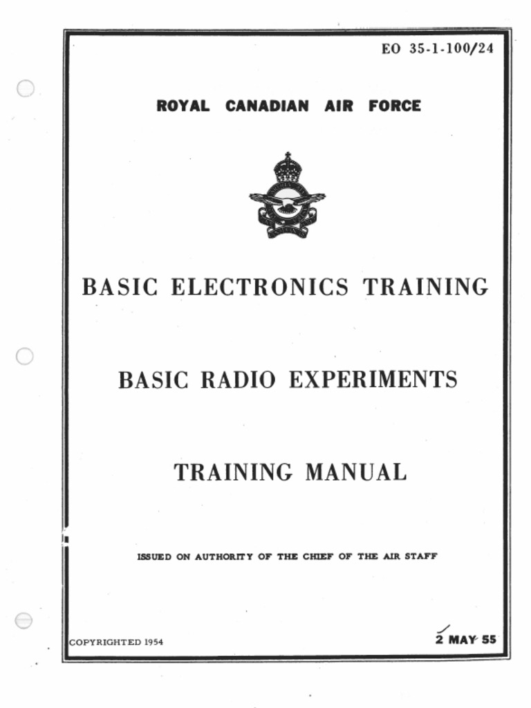 Basic Electronics Training Basic Radio Experiments Training Manual 1955 | PDF