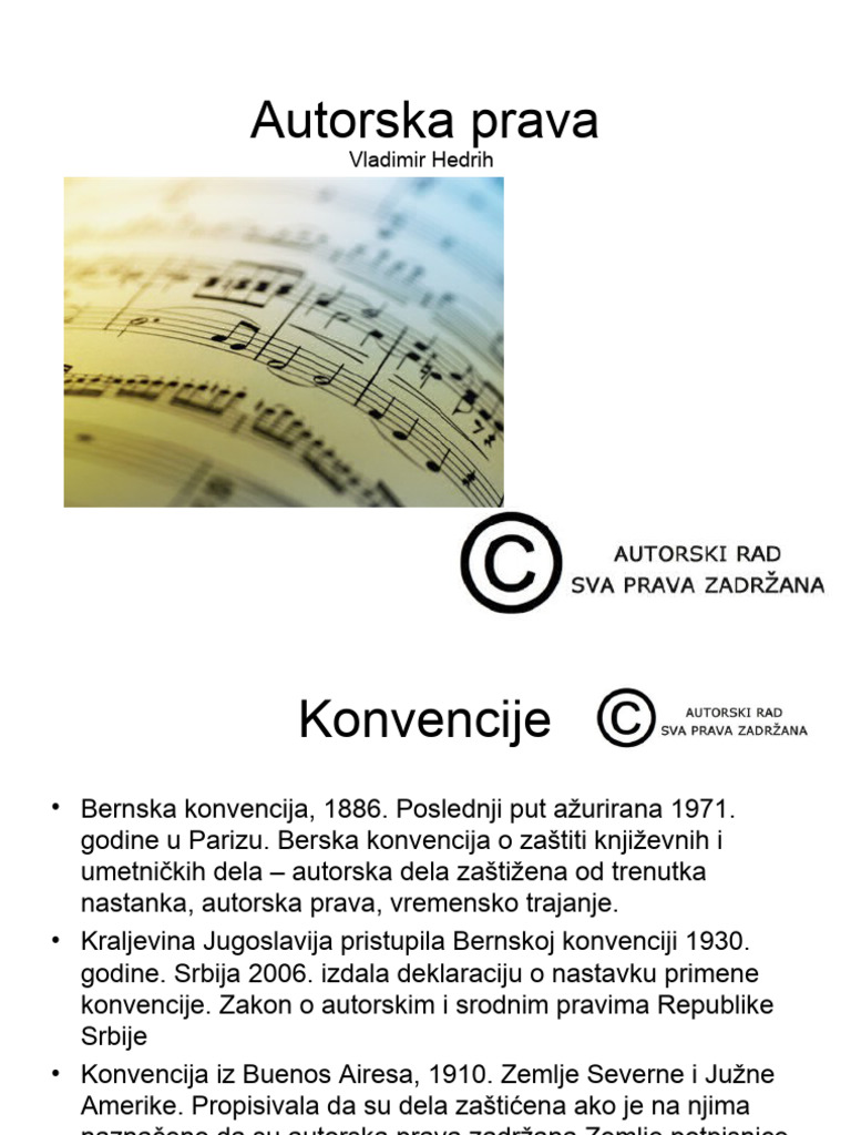 Autorska Prava | PDF