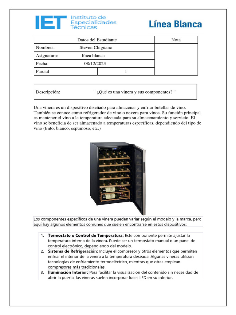 Que Es Una Vinera | PDF | Termostato | Vino
