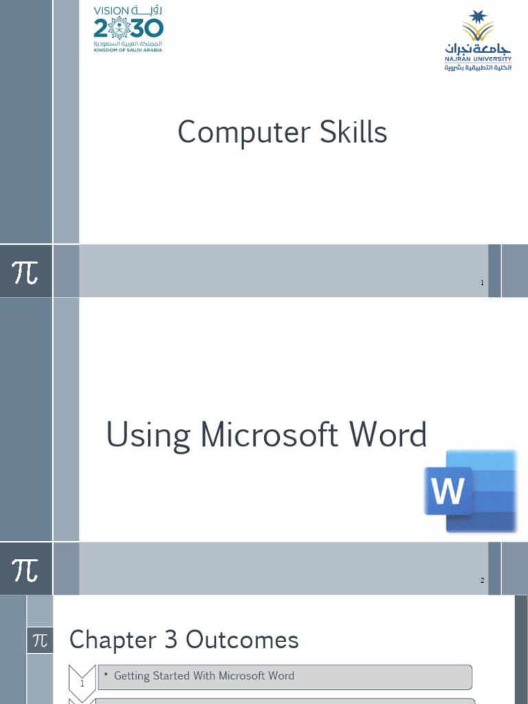 CS - Lecture 5 - Word | PDF | Microsoft Word | Window (Computing)
