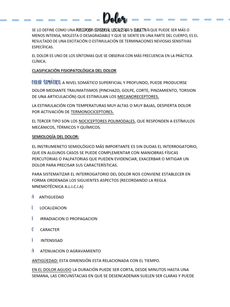 Dolor | PDF | Dolor | Articulación