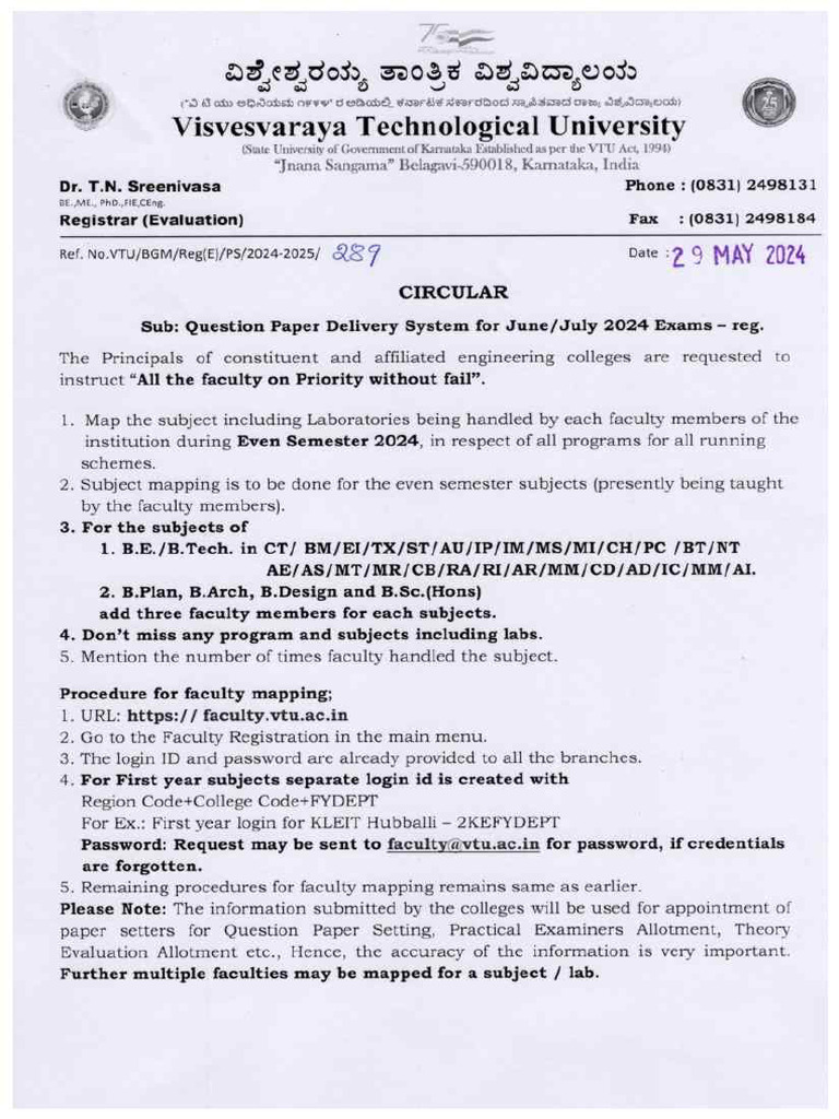 Faculty Mapping 2024 | PDF