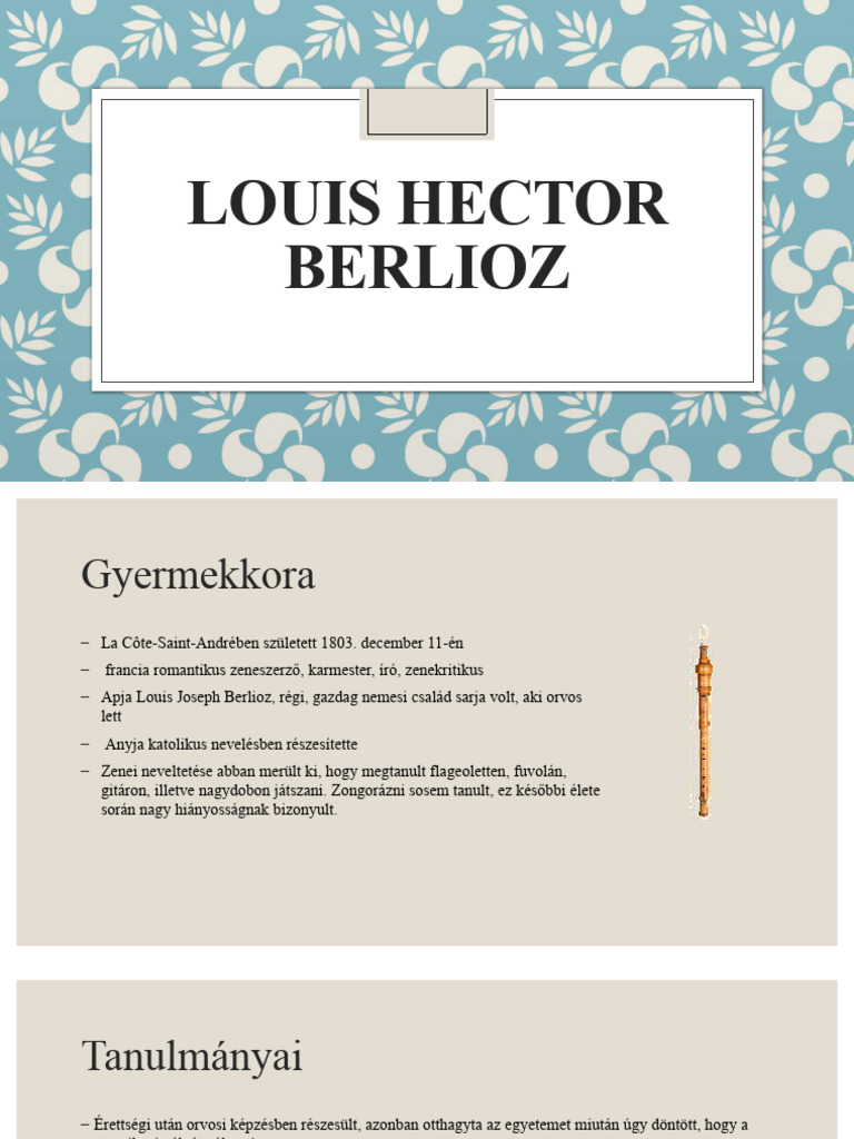 Louis Hector Berlioz | PDF