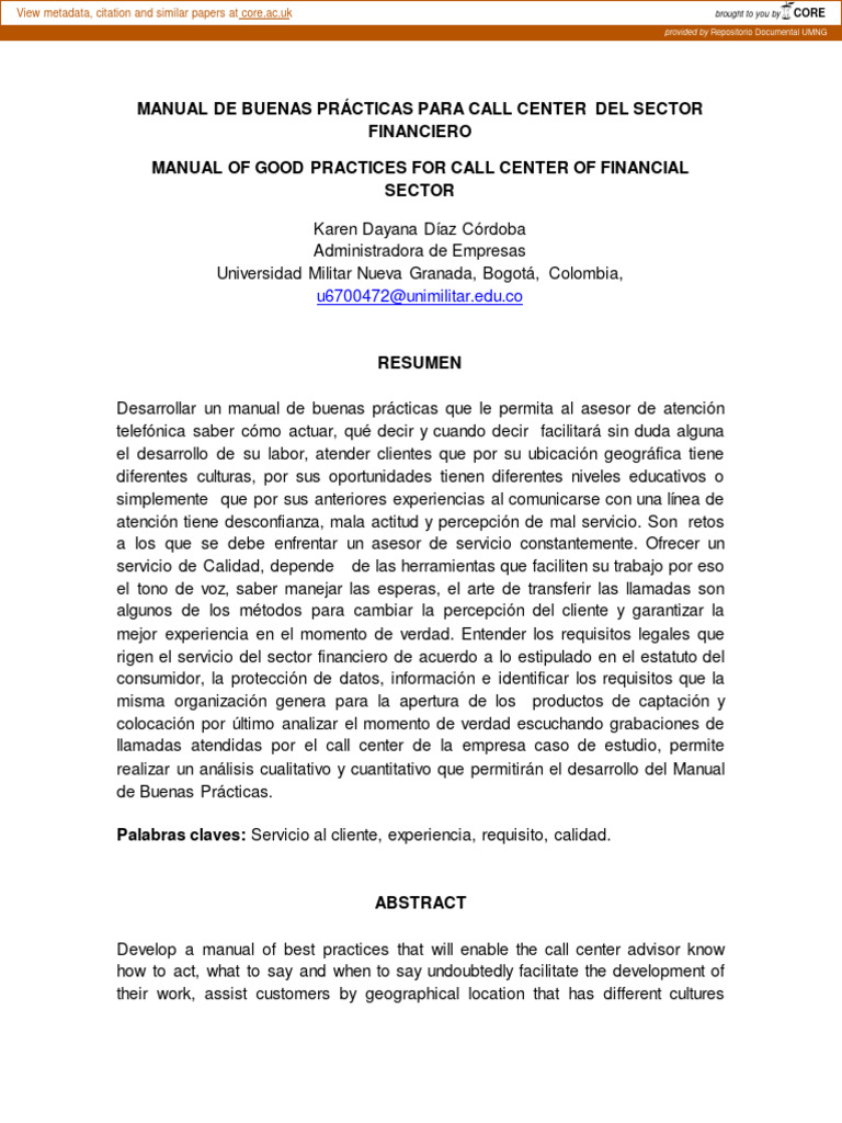 Manual Practicas Call Center | PDF | Tarjeta de débito | Documento de ...