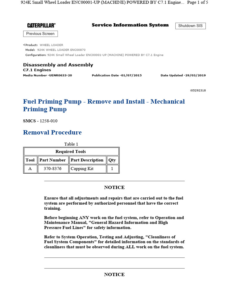 Fuel Priming Pump | PDF | Pump | Machines