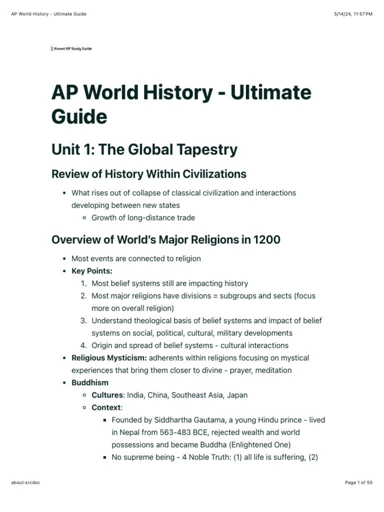 AP World History - Ultimate Guide | PDF | Qing Dynasty | Oliver Cromwell