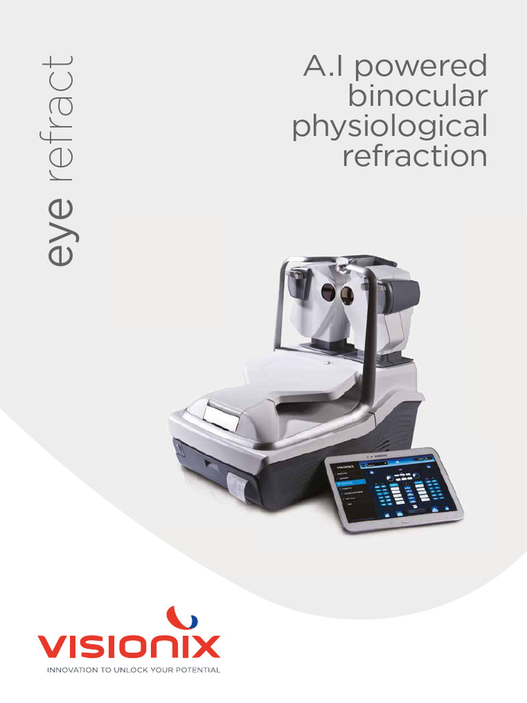 Visionix Eye Refract Brochure Saturn Optical | PDF | Refraction | Optometry