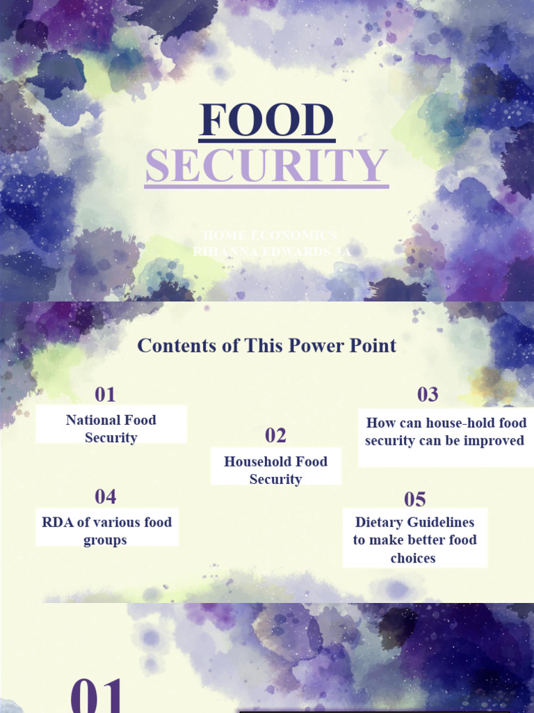Enhancing Food Security at Home | PDF | Foods | Food Security