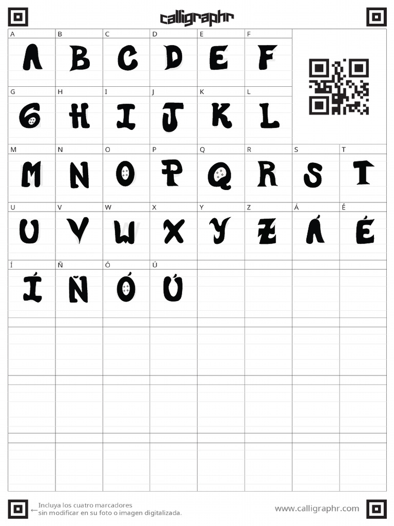 Abecedario Plantilla | PDF