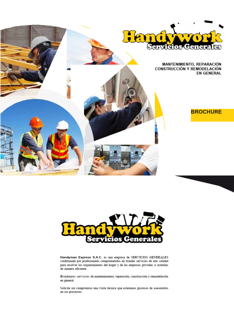 Handywork Brochure | PDF | Carpintería | Plomería