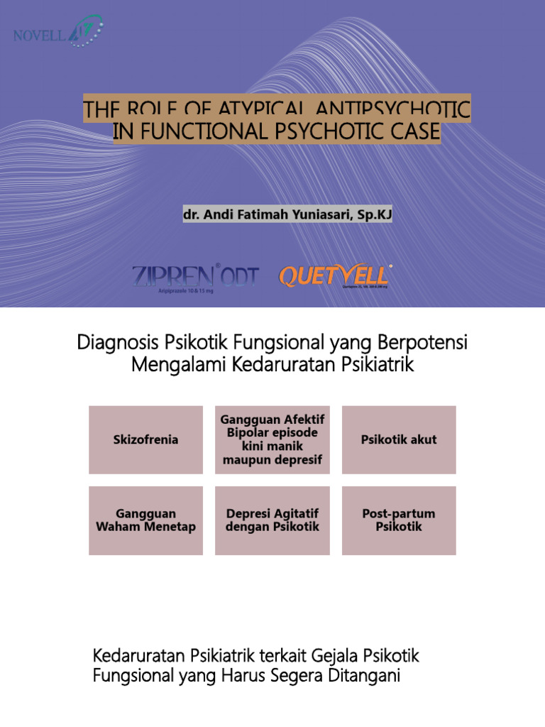 The Role of Atypical Antipsychotic in Functional Psychotic | PDF