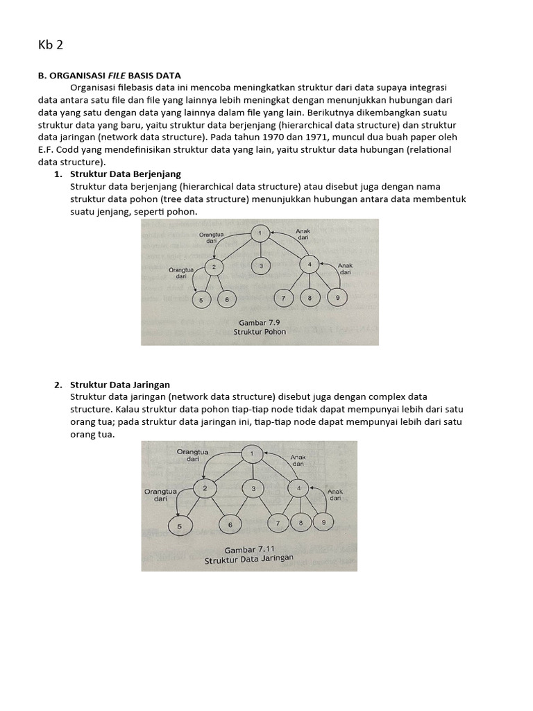 Struktur Data dalam Basis Data | PDF