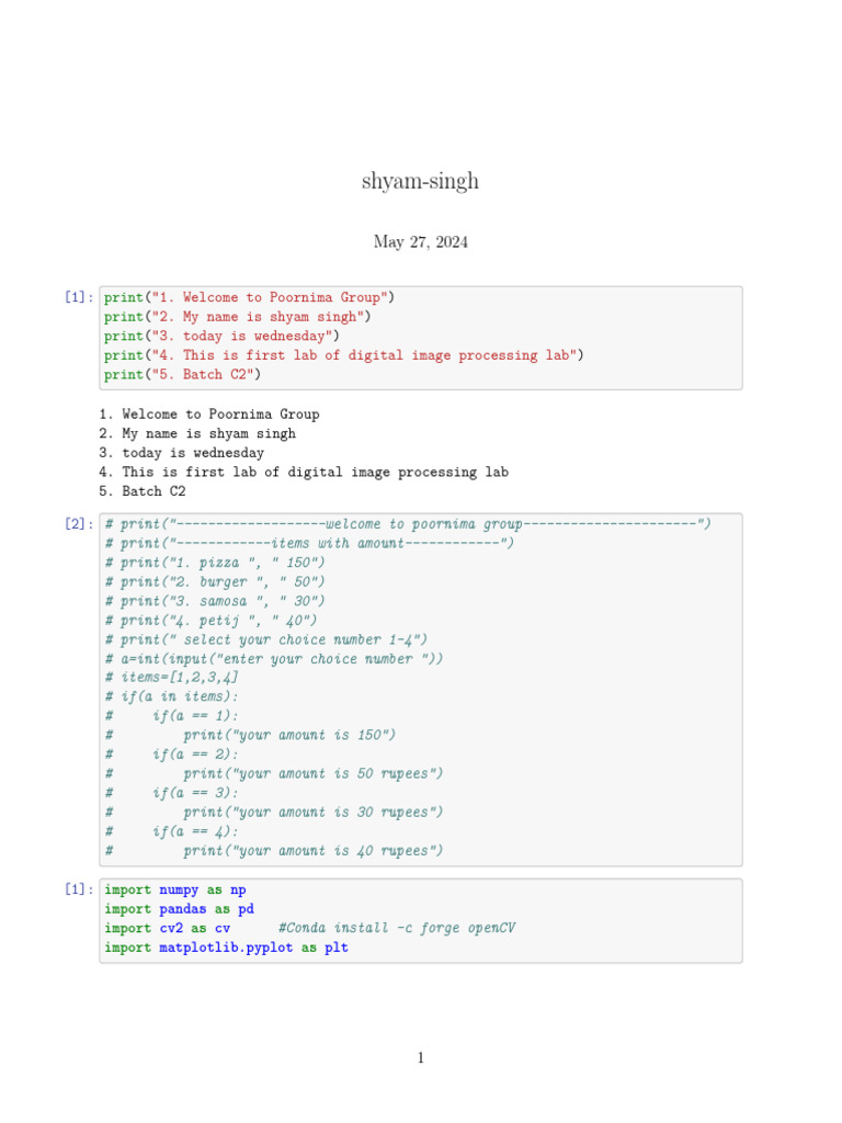 Shyam Singh | PDF | Multidimensional Signal Processing | Signal Processing