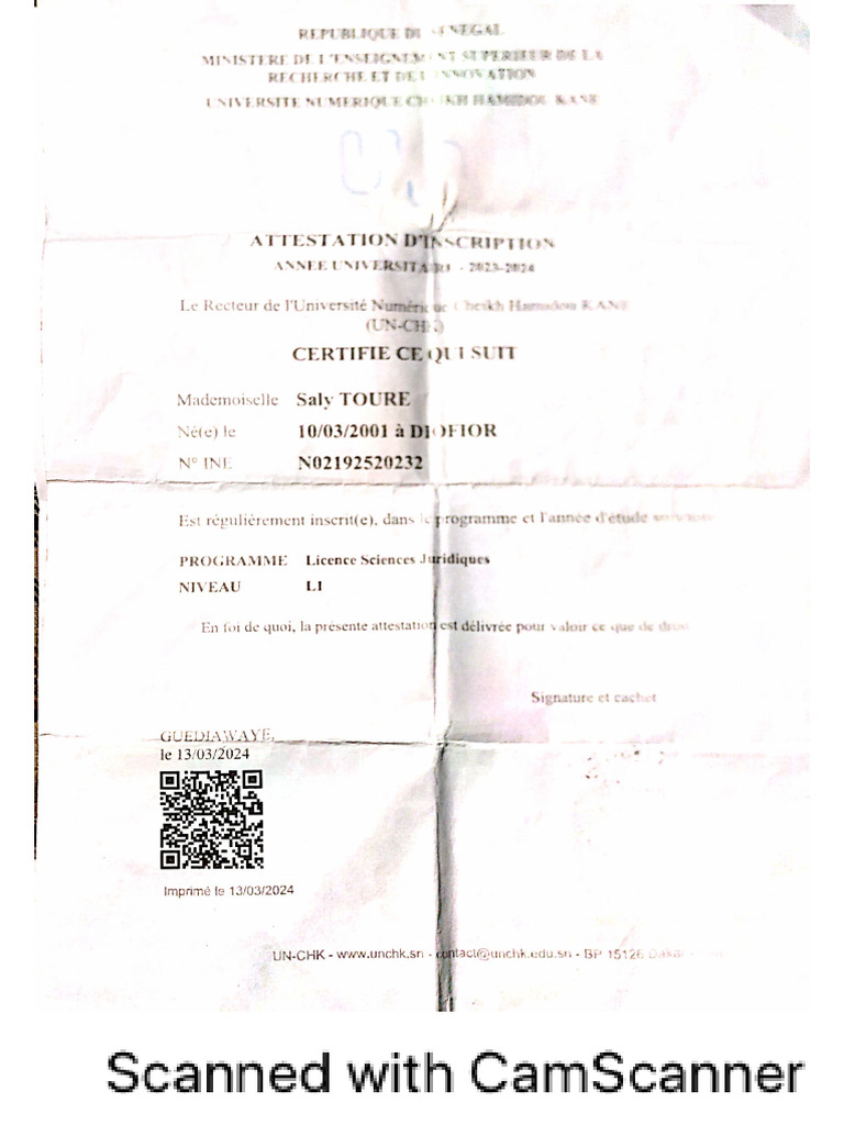 Saly Attest Pdf