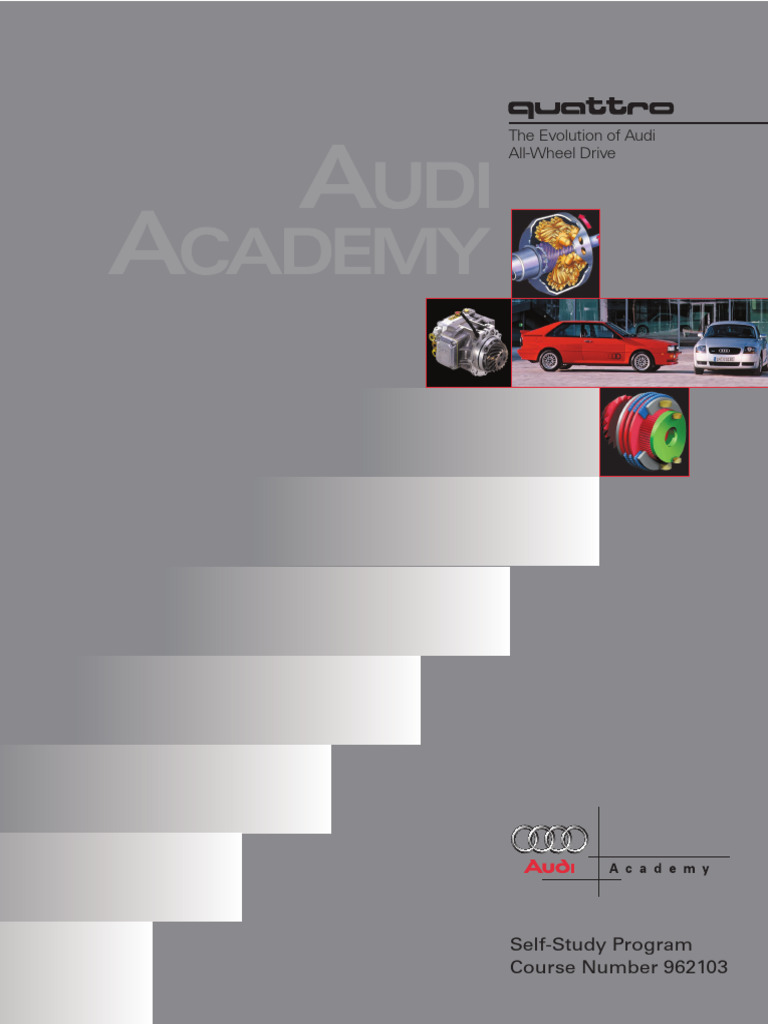 Audi AWD Training Guide | PDF | Gear | Anti Lock Braking System