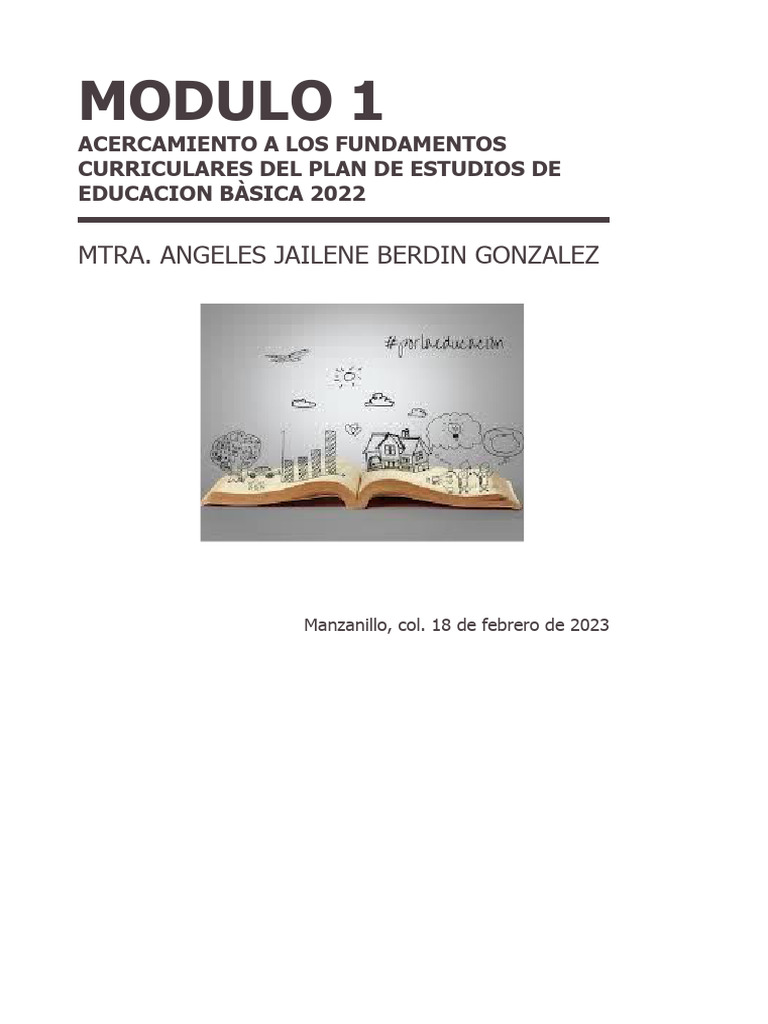 M1 Angeles Berdin. | PDF | Educación de la primera infancia | Educación ...