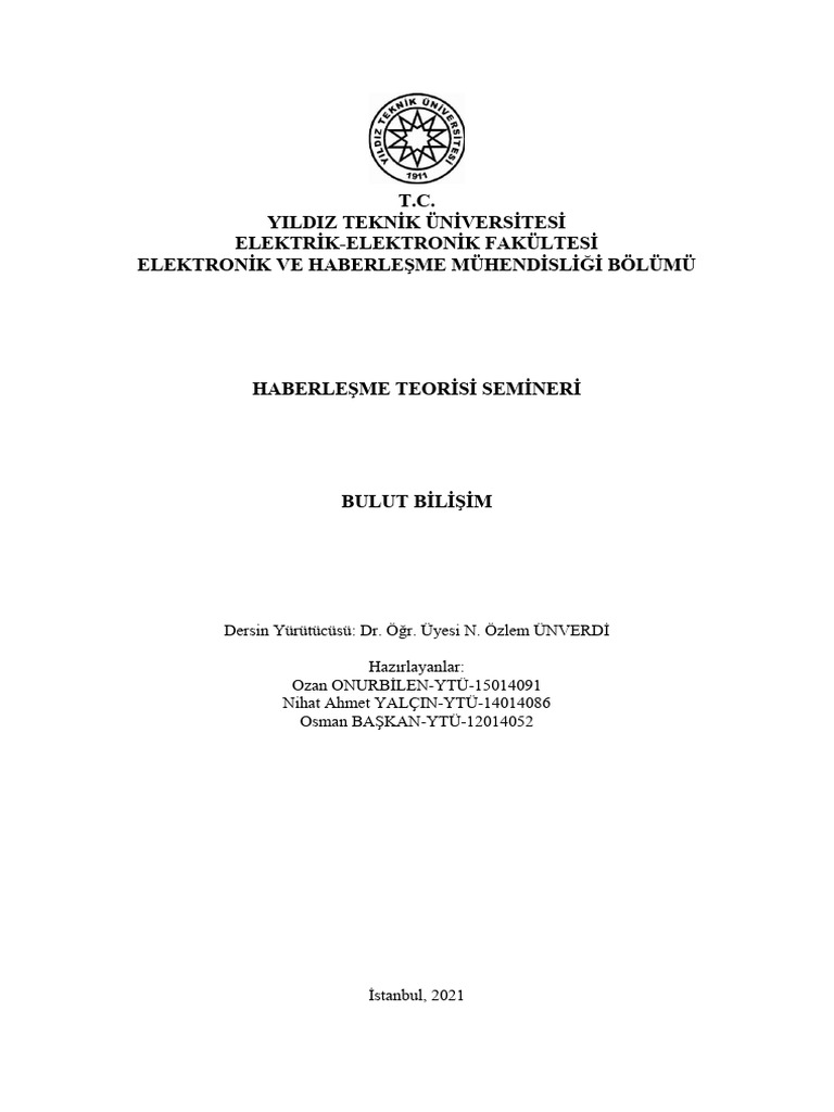Bulut Bilişim | PDF