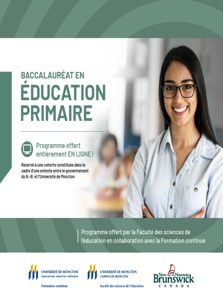 Baccalauréat en Éducation Primaire en Ligne | PDF