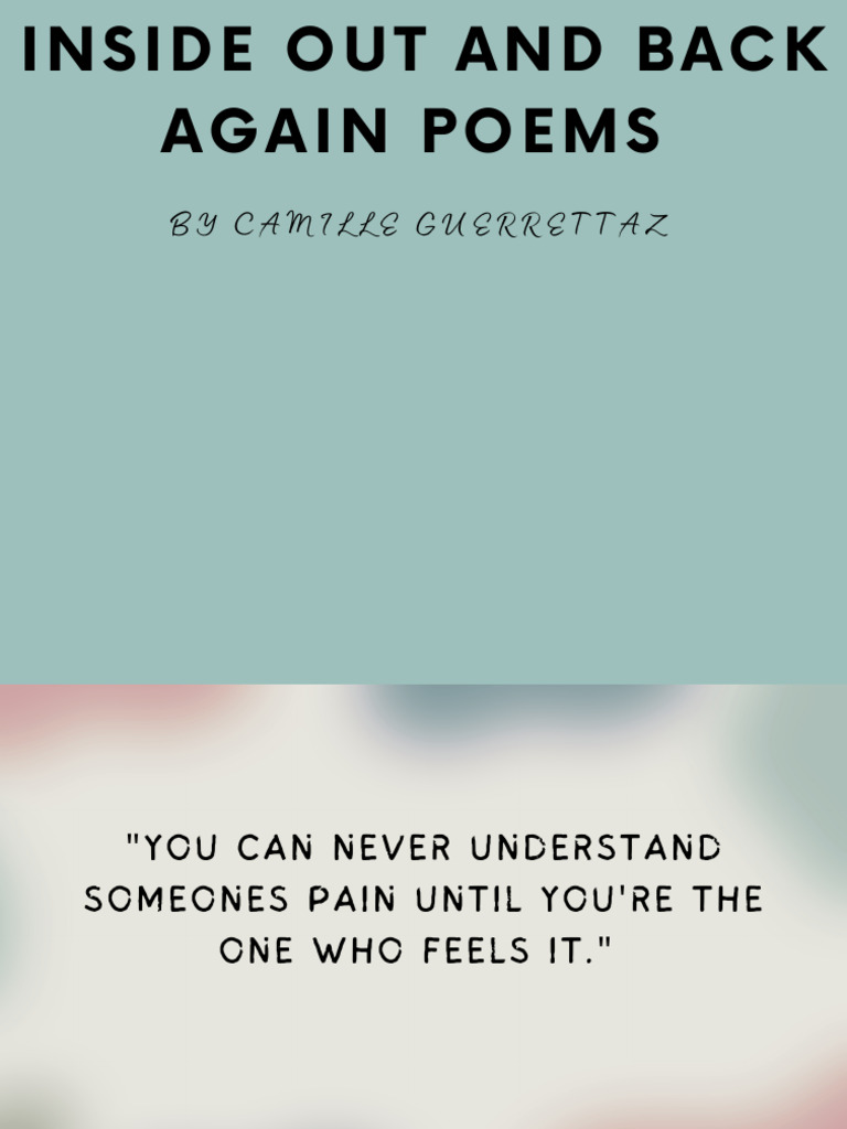 Inside Out And Back Again Poems | PDF