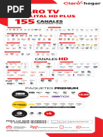Guía De Canales Claro 2024 Pdf Red De Televisión Televisión