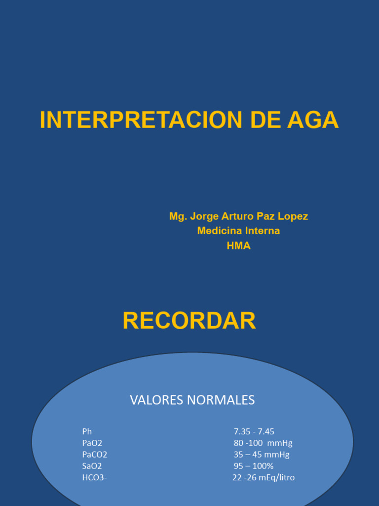 3 Interpretacion de AGA | PDF | Enfermedades y trastornos | Emergencias Médicas