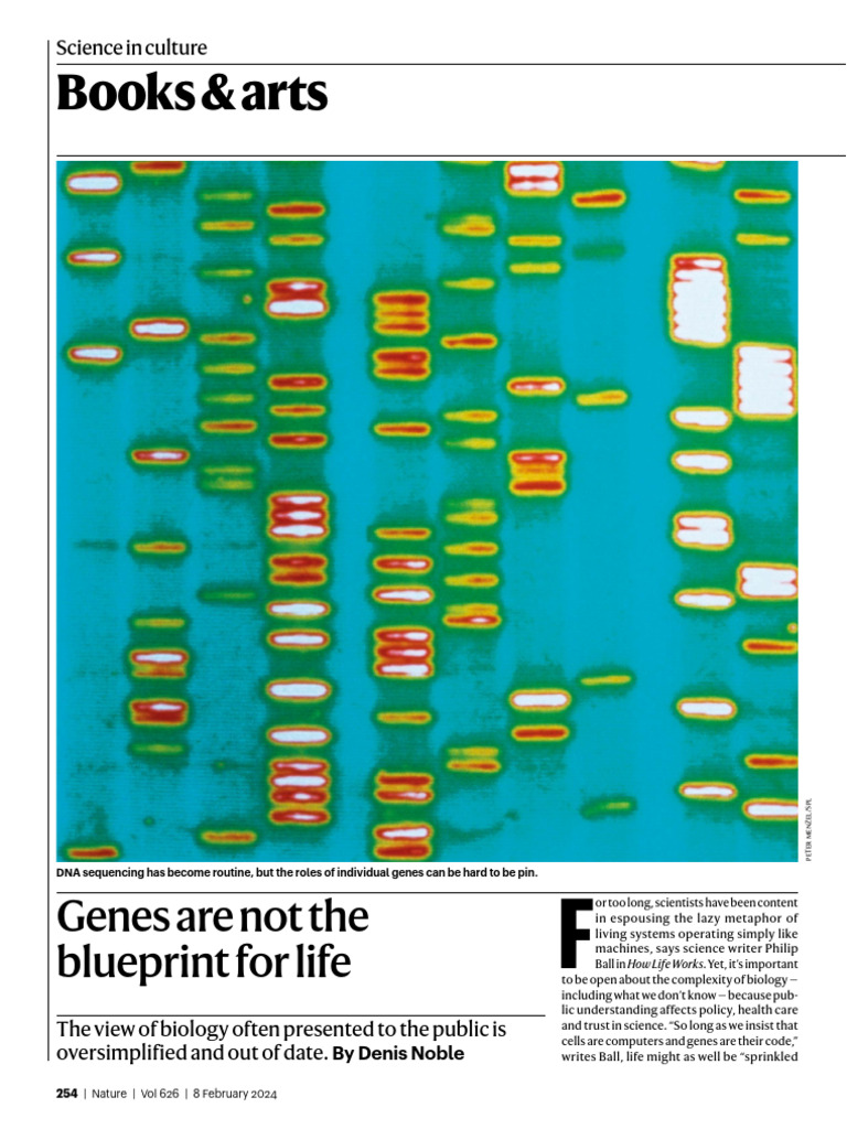 Books & Arts: Genes Are Not The Blueprint For Life | PDF | Gene | Proteins