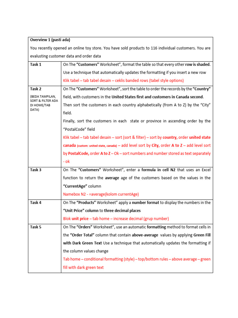 Overview Excel | Download Free PDF | Worksheet | Microsoft Excel