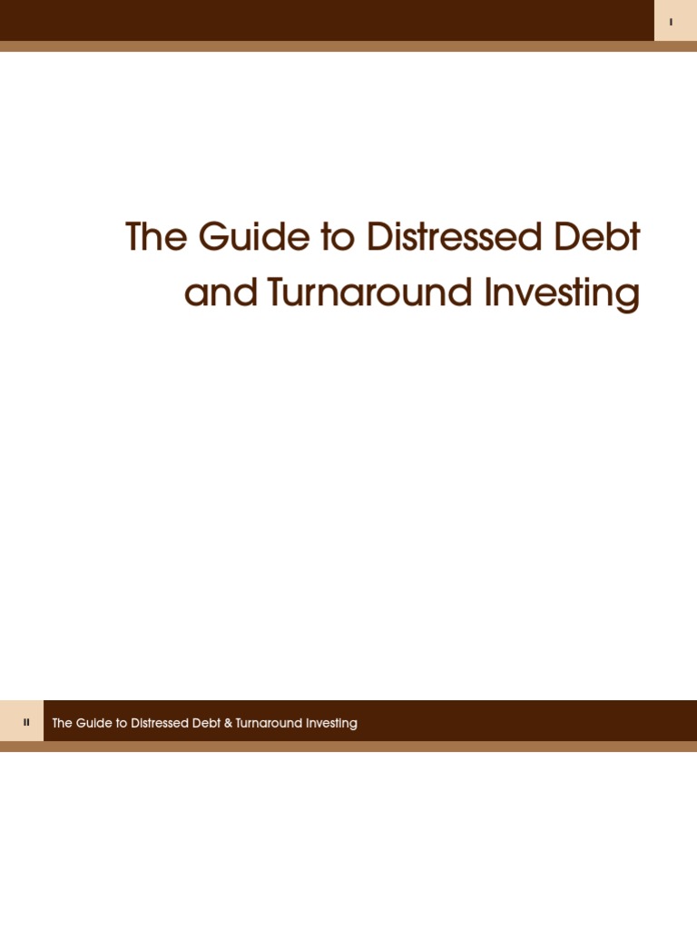 Distressed Debt Prez | PDF | Credit Rating | Private Equity