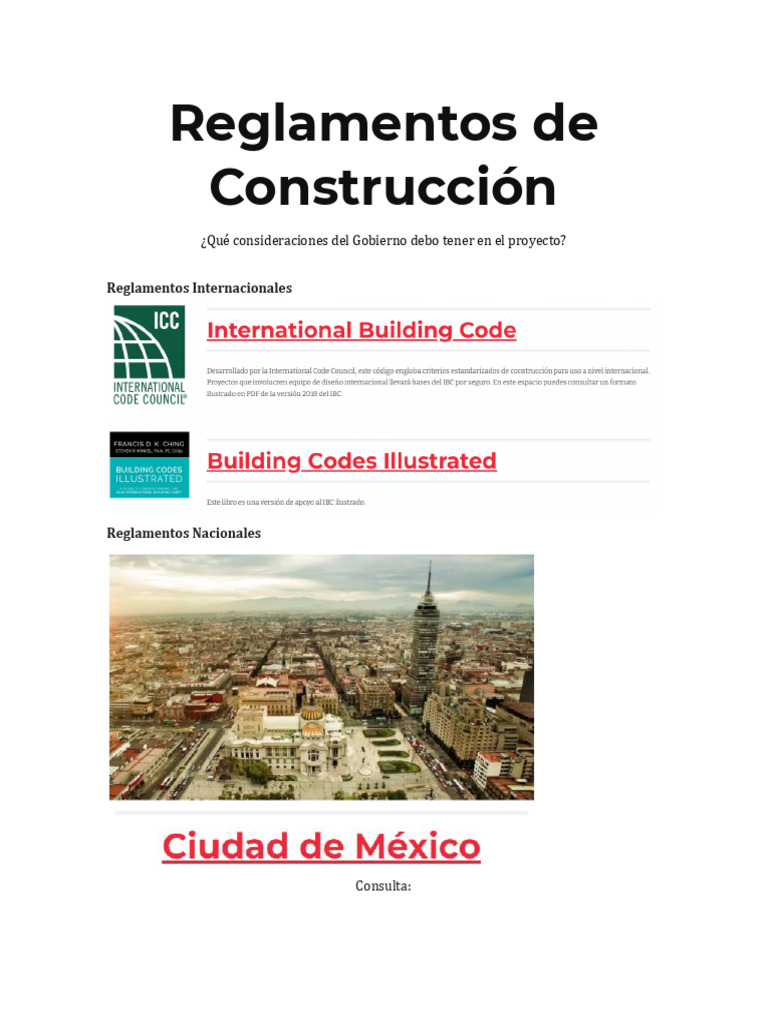 Reglamentos de Construcción Cuatro44 | PDF | edificio